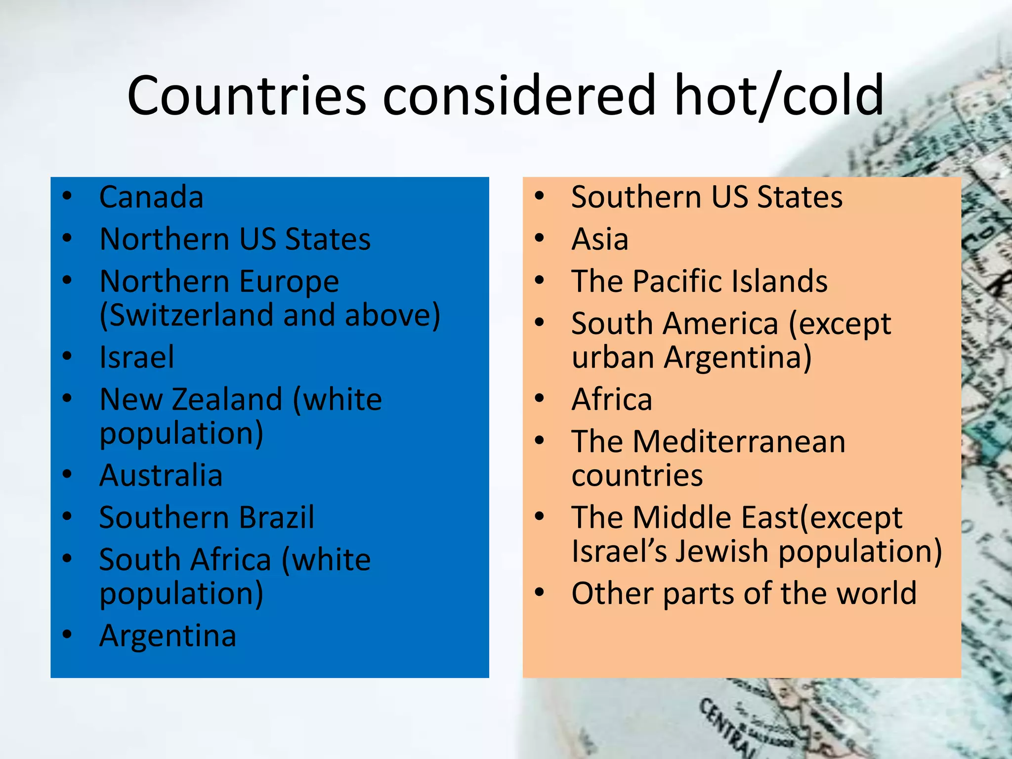 Hot and Cold-climate Cultures | PPT