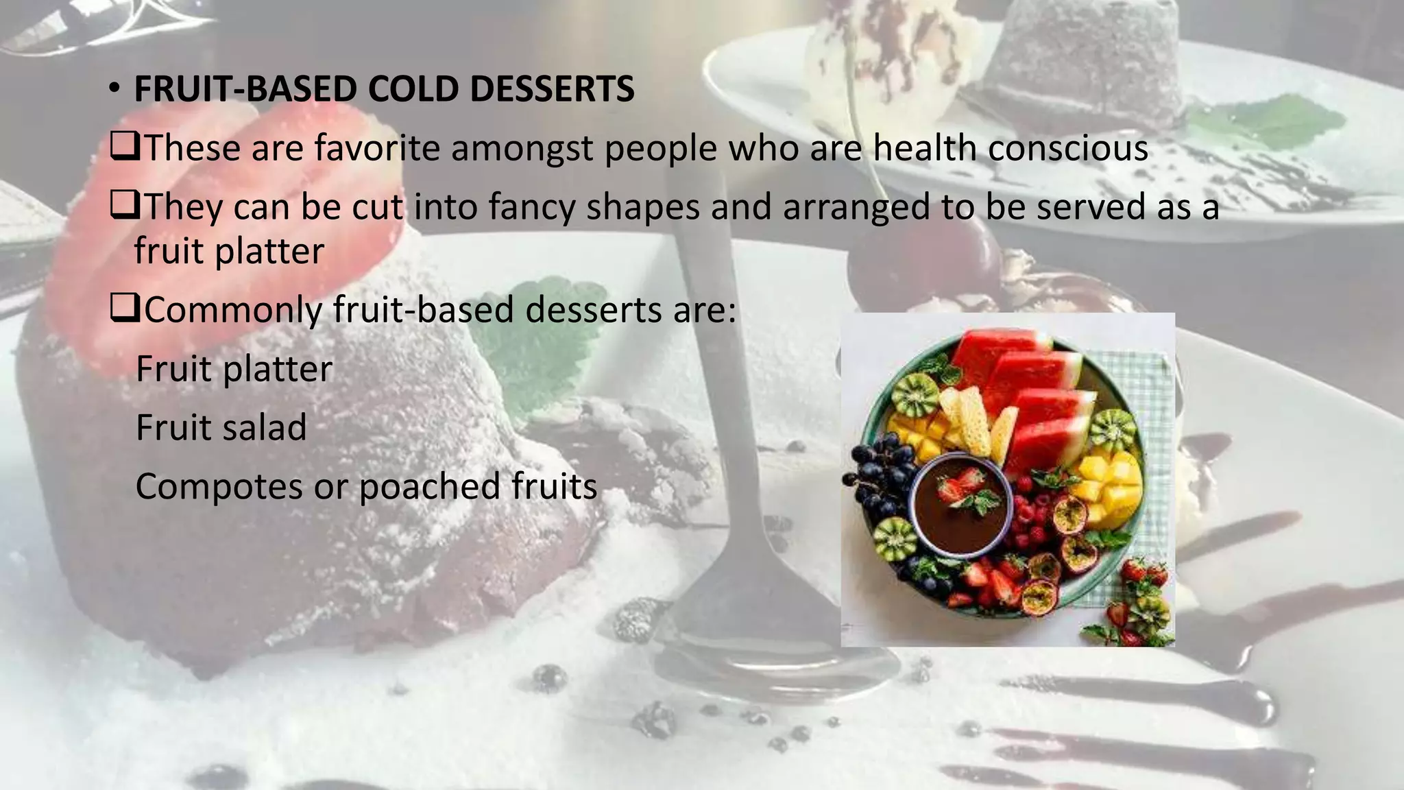 Hot and cold desserts | PPTX
