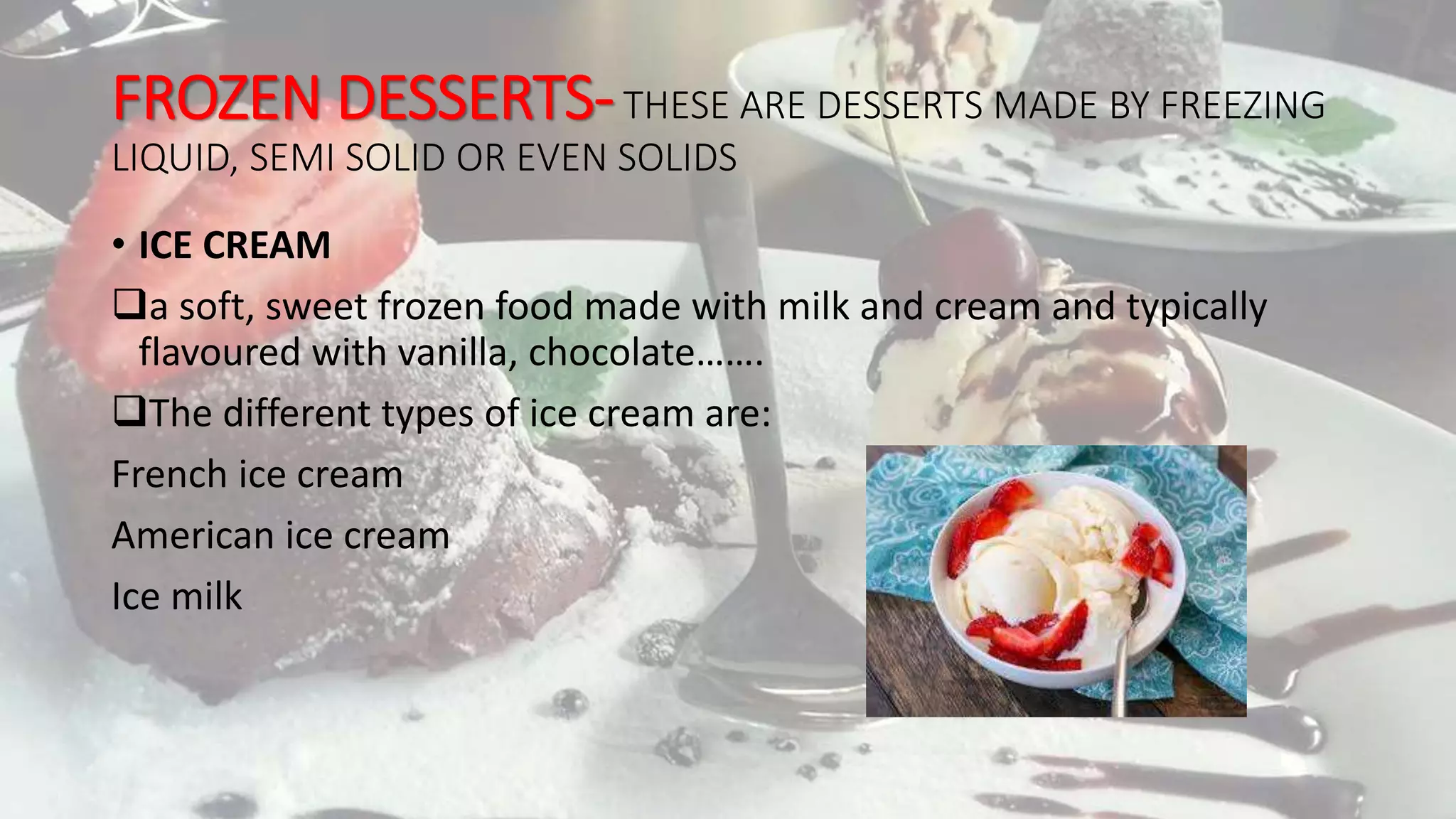 Hot and cold desserts | PPTX