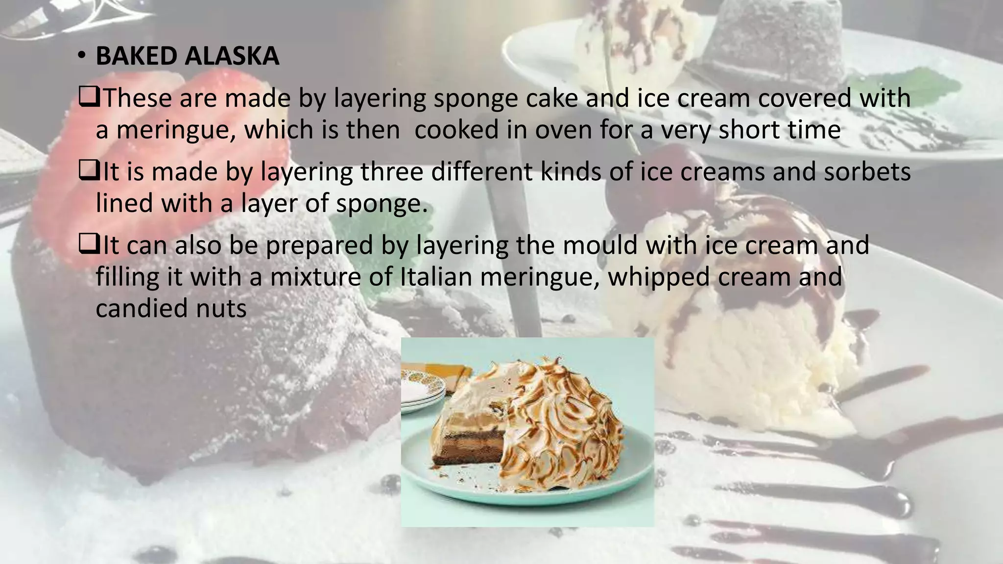Hot and cold desserts | PPTX