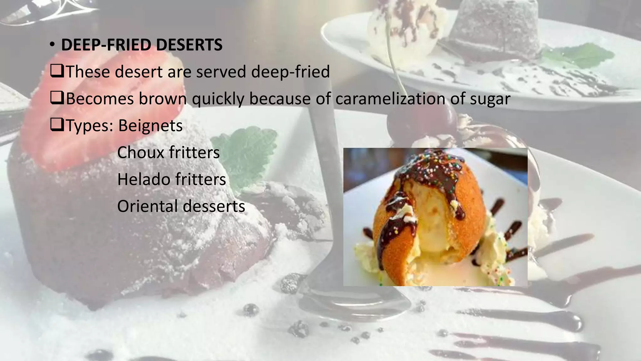 Hot and cold desserts | PPTX