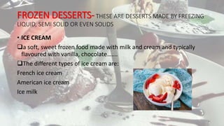 Hot and cold desserts | PPTX