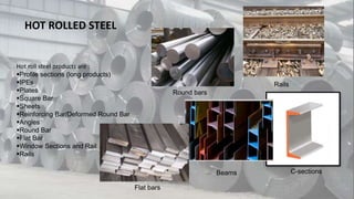 Hot and cold rolled steel | PPTX