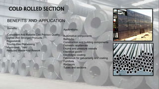 Hot and cold rolled steel | PPTX