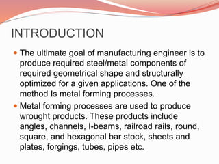 Hot and cold working | PPTX