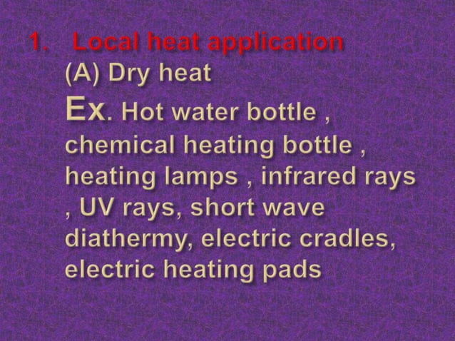 Hot application | PPTX | Blood Disorders | Diseases and Conditions