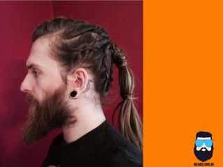 Hot Beards & Ponytail Hairstyle Combination | PPTX | Hair Care | Beauty