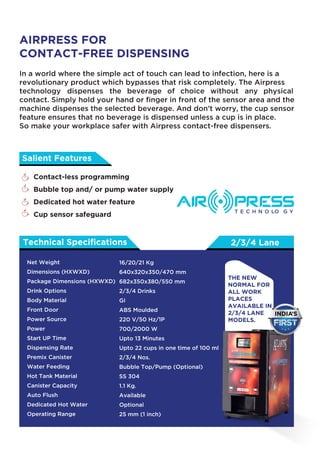 Hot Beverage Vending Machines for offices | PDF