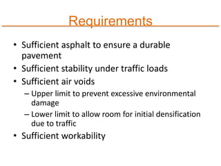 Hot bituminous mix design | PDF