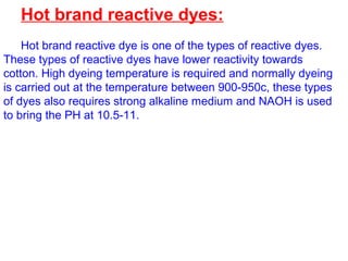 Hot brand reactive dyes and application | PPT