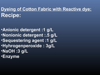 Hot brand reactive dyes and application | PPT