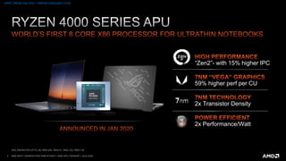 Hot Chips: AMD Next Gen 7nm Ryzen 4000 APU | PPTX | Operating Systems | Computer Software and ...