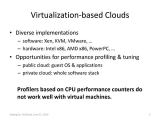Performance Profiling in a Virtualized Environment | PPT
