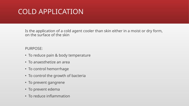 HOT & COLD APPLICATION in MidwiferyPPT.pptx