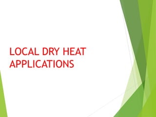 Hot & cold applications types | PPT