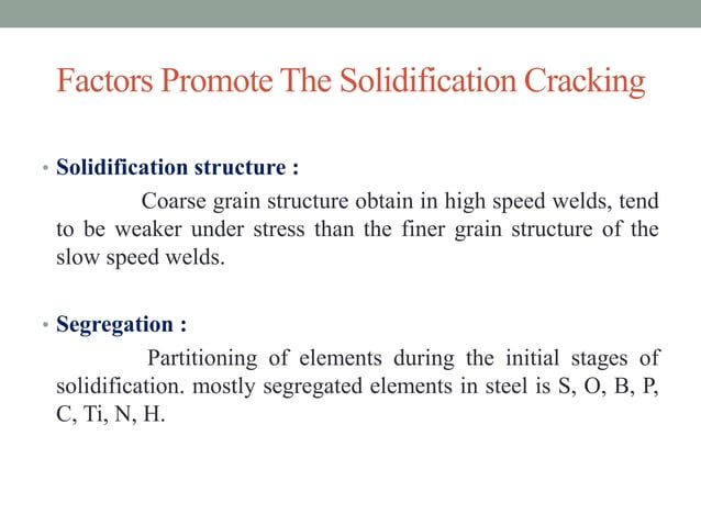 HOT CRACKS AND COLD CRACKS (Welding) | PDF | Chemistry | Science