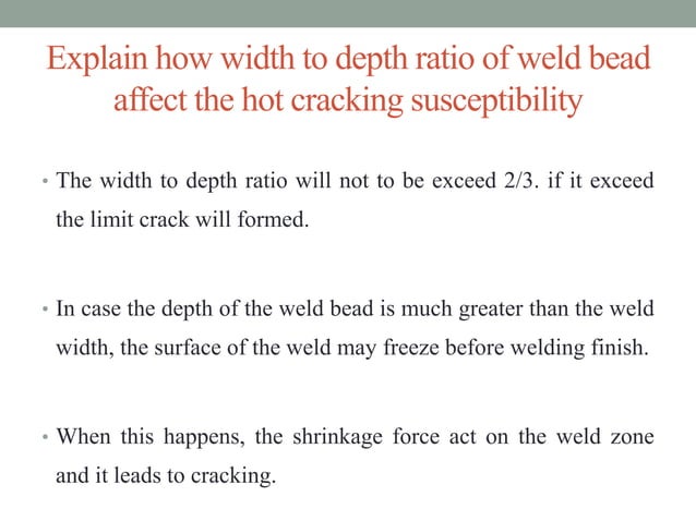 HOT CRACKS AND COLD CRACKS (Welding) | PDF | Chemistry | Science