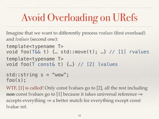 [OLD VERSION, SEE DESCRIPTION FOR THE NEWER VERSION LINK] Hot С++: Universal References And ...