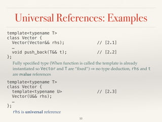 Hot С++: Universal References And Perfect Forwarding | PPT