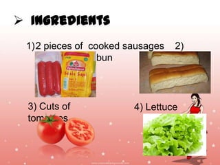English Task: How to Make Crispy Hotdog | PPTX