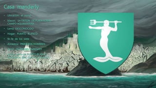 (HOTD) Las Grandes Casas de Westeros y su estado previo a la Danza de ...