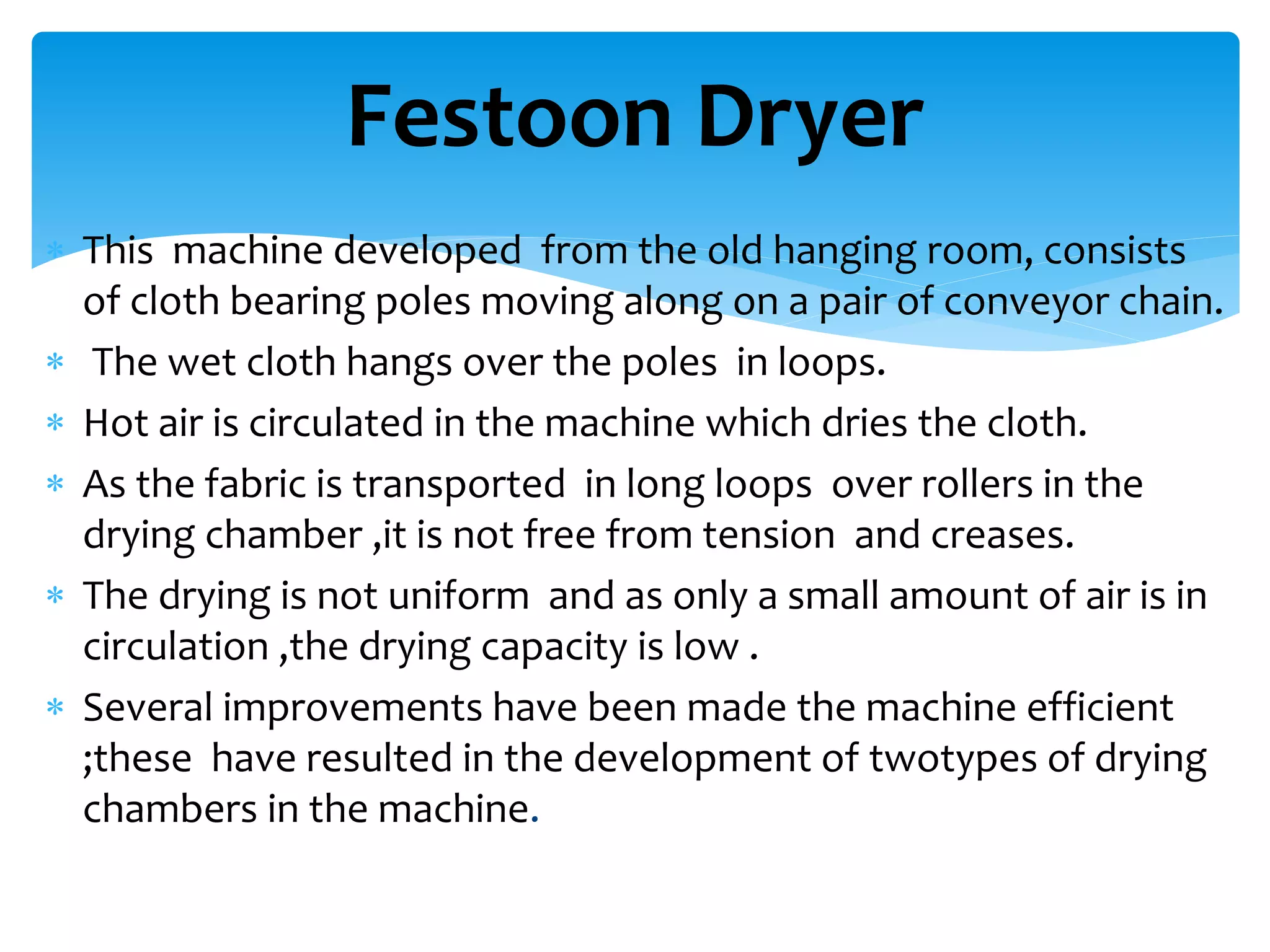 Hot drying in textile finishing | PPTX