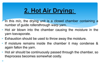 Hot drying in textile finishing | PPTX