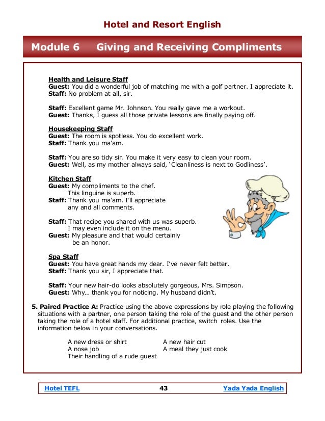 hotel conversation in english pdf