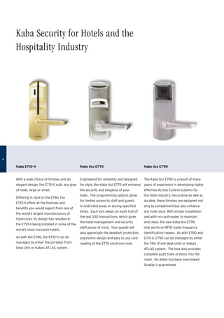 Hotel locks | PDF
