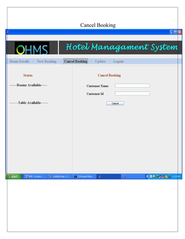 Hotel management-system-hms | DOC | Computer Software and Applications ...