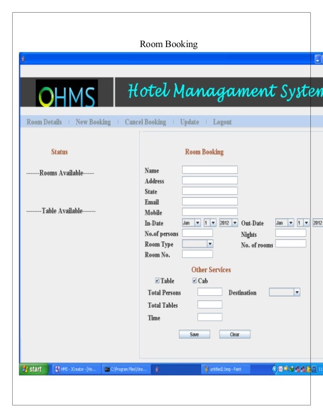 Hotel management-system-hms