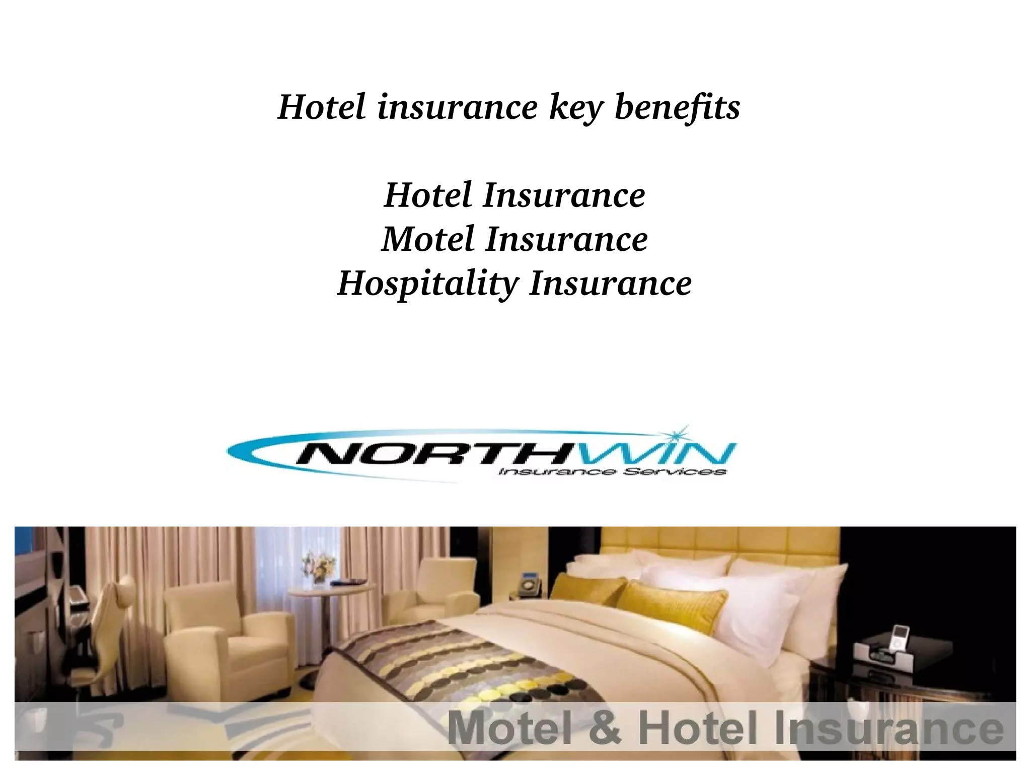 Hotel Motel Insurance | PPT