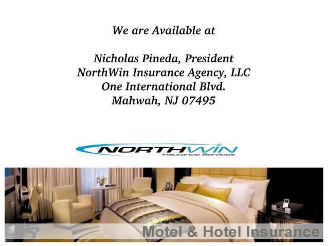 Hotel Motel Insurance | PPT | Travel Insurance | Insurance