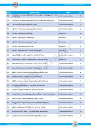 Hotel projects-directory-2014 | PDF
