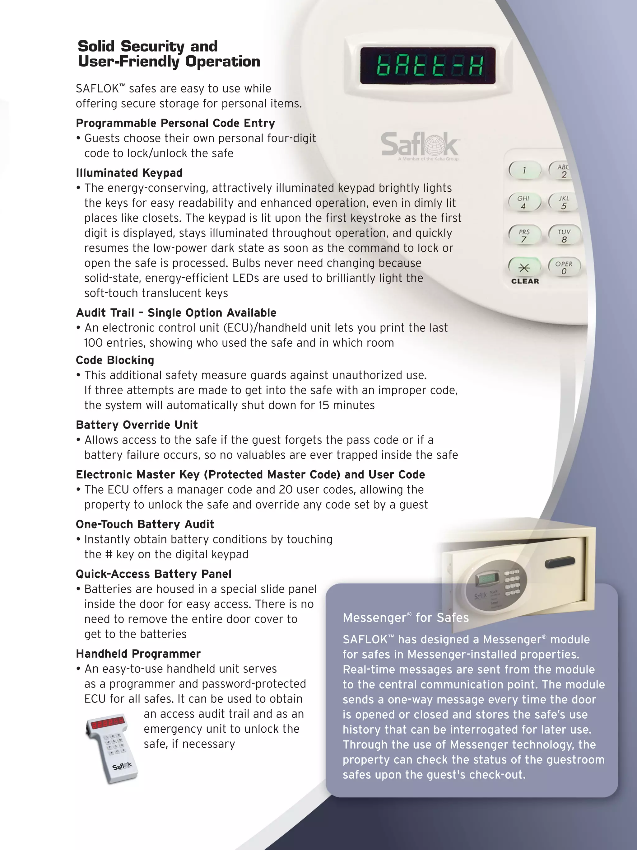 Hotel safes-brochure | PDF