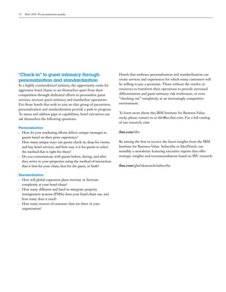 Hotel 2020 the personalization paradox | PDF