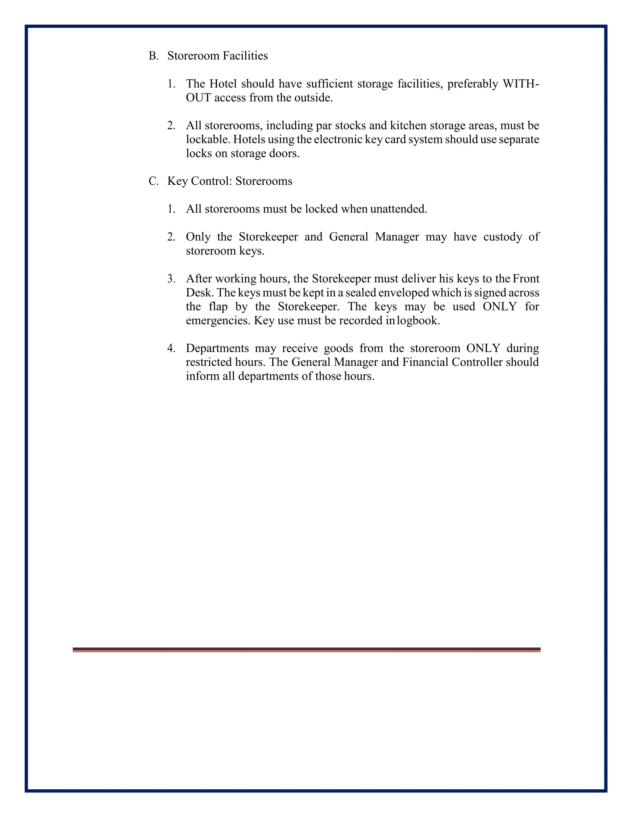 Hotel Accounting Standard Manual | PDF
