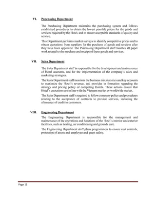 Hotel Accounting Standard Manual | PDF