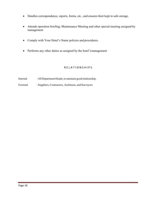 Hotel Accounting Standard Manual | PDF
