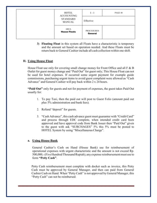 Hotel Accounting Standard Manual | PDF