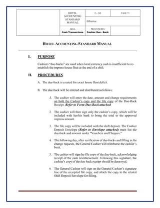 Hotel Accounting Standard Manual | PDF