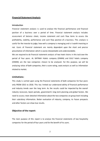 Hotel analysis | DOCX