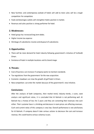Hotel analysis | DOCX