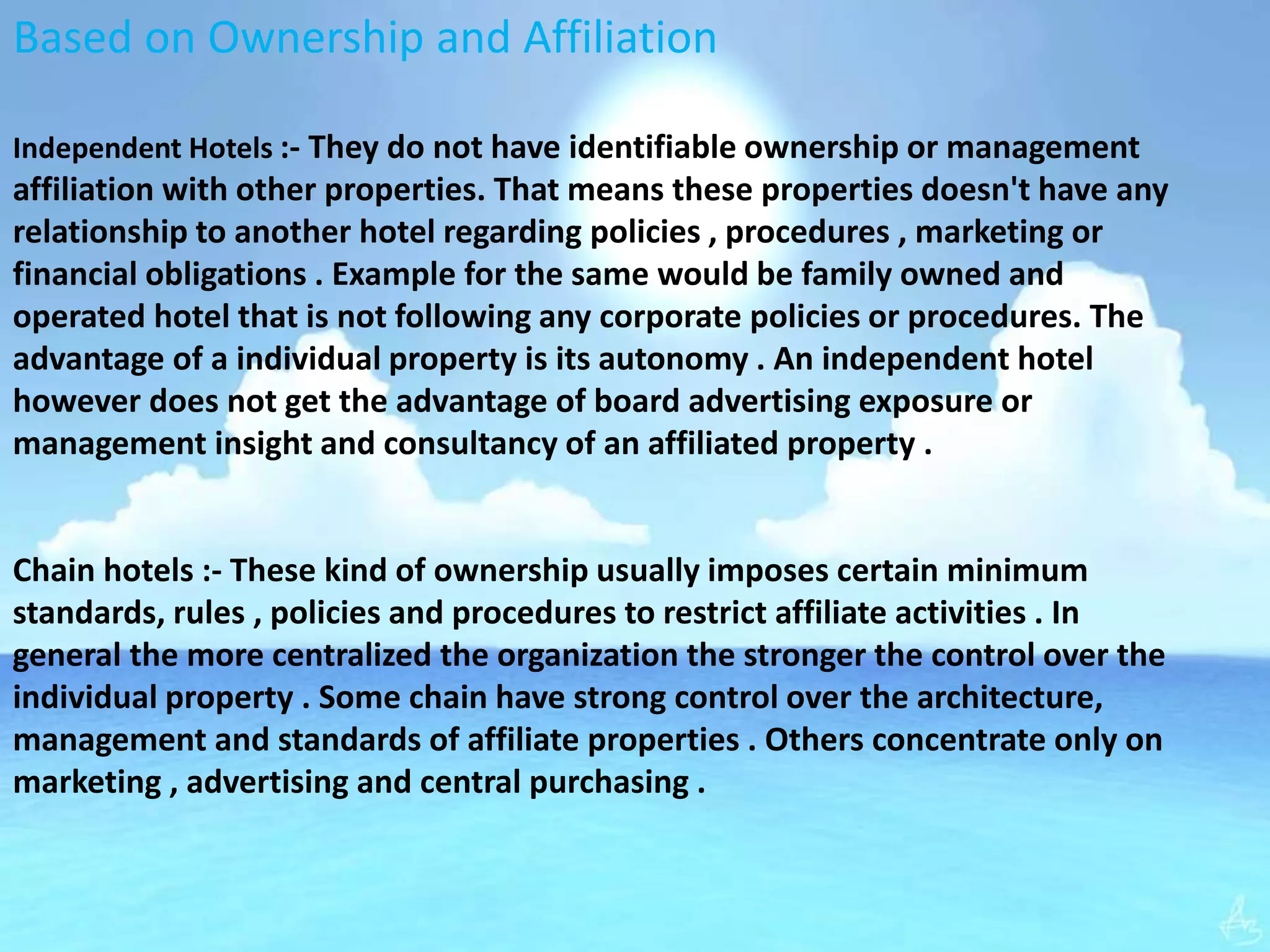 Hotel and classification of hotels | PPTX