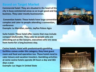 Hotel and classification of hotels | PPTX