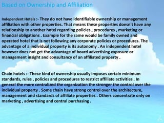 Hotel and classification of hotels | PPTX