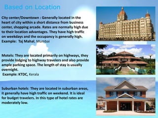 Hotel and classification of hotels | PPTX