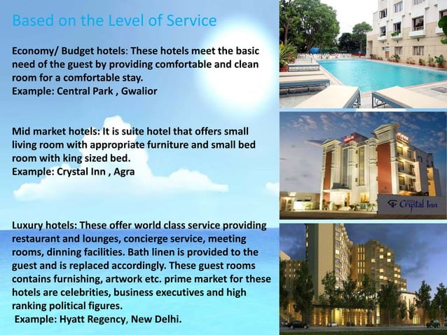 Hotel and classification of hotels | PPTX | Hotels and Motels | Travel Type
