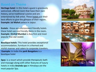 Hotel and classification of hotels by heena tomar | PPTX