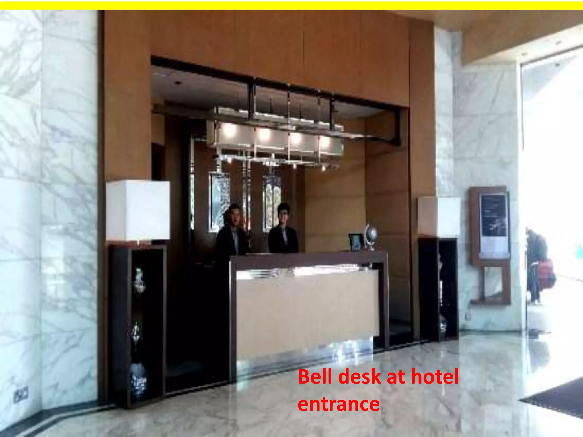 Hotel bell desk | PPTX